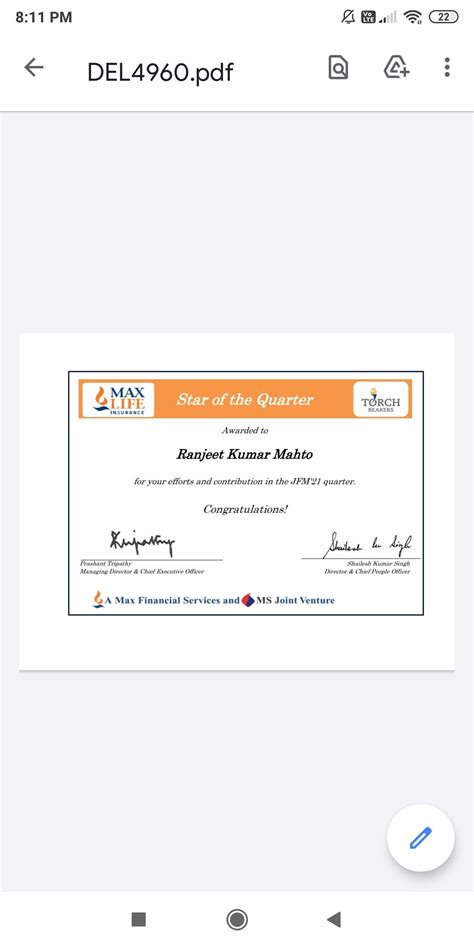 Ranjeet Mahto On Linkedin Got Rewarded With Star Of The Quarter For