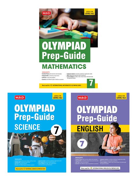 Buy Mtg Olympiad Prep Guide Class 7 Mathematics Science And English Set Of 3 Books Detailed Buy Mtg Olympiad Prep Guide Class 7 Mathematics Science And English Set Of 3 Books Detailed