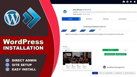 wordpress install using direct admin panel how to install wordpress