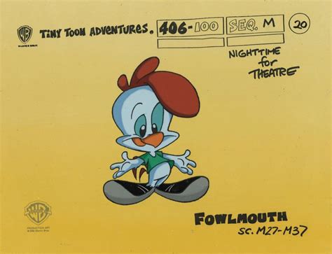 Tiny Toons Original Production Color Call Out Fowlmouth Amblin