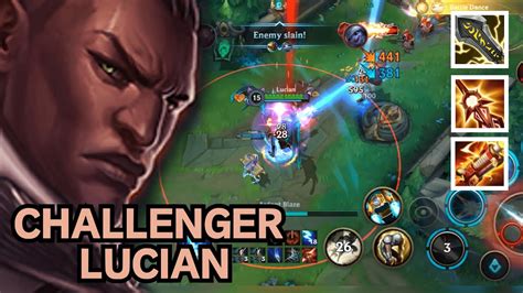 Wild Rift Challenger Lucian Gameplay Lucian Still A Monster Adc Pick