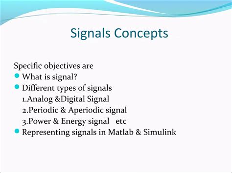 Signal Classification Of Signal Ppt Physics Science