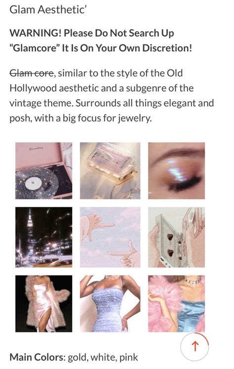 Glam Aesthetic Glam Aesthetic Aesthetic Types Types Of Fashion Styles