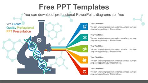 Microscope Banner Powerpoint Diagram Pptx Templates