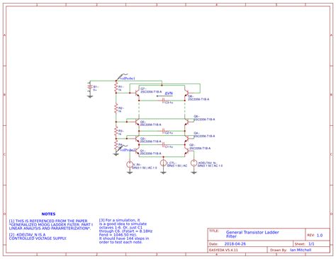 Moog Ladder Filter EasyEDA Open Source Hardware Lab