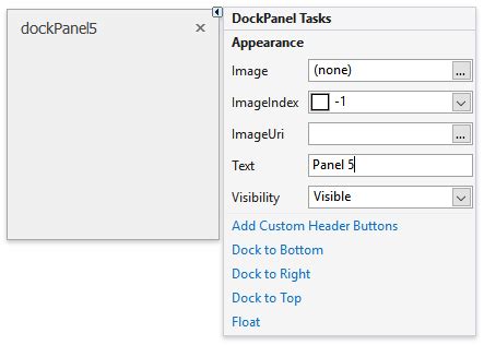Dock Panels WinForms Controls DevExpress Documentation