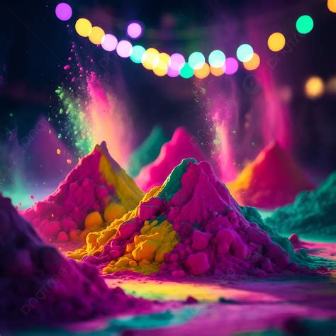 Dynamic Holi Festival Colors Background Design Happy Holi Colorful
