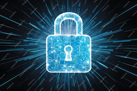 Premium Photo Stockphoto Blue Padlock Icon Representing Cyber Security And Digital Data