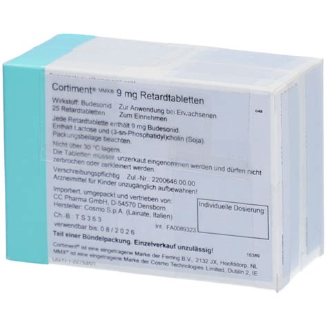 Cortiment Mmx 9 Mg Retardtabletten 50 St Mit Dem E Rezept Kaufen Shop