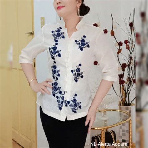 Filipiniana Top Barong For Women Pure Embroidered Modern Lazada Ph