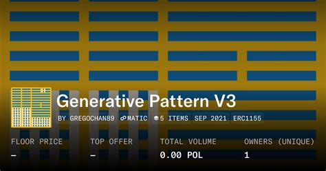 Generative Pattern V3 Collection Opensea