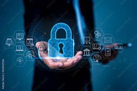 Business With Technology Concepts Of Surveillance And Security Scanning Of Digital Program