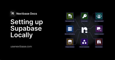 setting up supabase locally nextbase v3 starter kits documentation