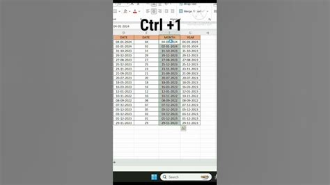 Date Month Year Format Date Separation Excel Excel Excelformula Exceltricks