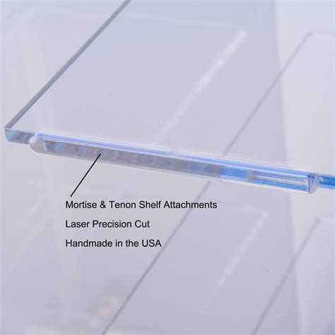 Locking Display Case With 2 Shelves CHOICE ACRYLIC DISPLAYS