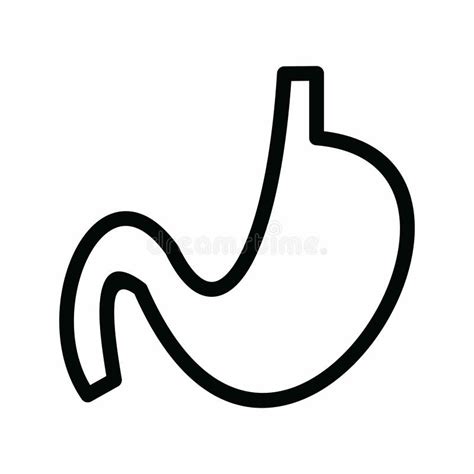 stomach icon vector stock vector illustration of screening 356775843