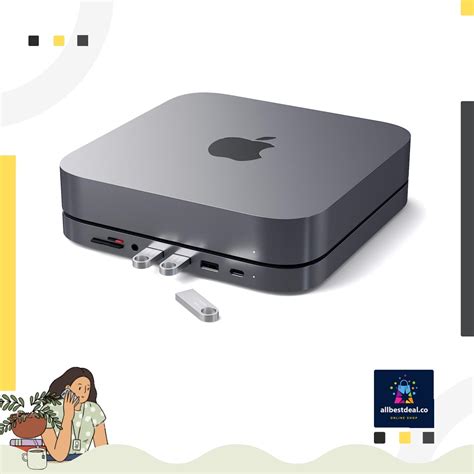 Satechi Type C Aluminum Stand Hub Usb C Data Port Micro Sd Card Readers Usb