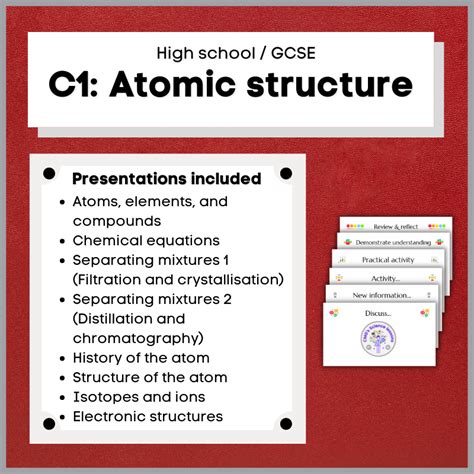 C Atomic Structure Cmgs Science Lessons