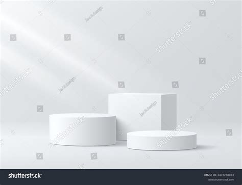 큐브 받침대 깨끗한 빈 벽 장면과 스톡 벡터로열티 프리 2472288063 Shutterstock