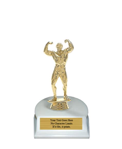 Body Builder Figure On Base Trophy Multiple Figures Available