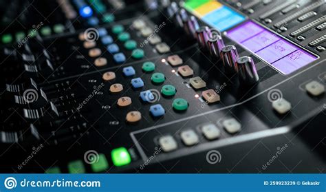 Sound Control Music Mixer In Record Studio Stock Image Image Of Live Soundboard