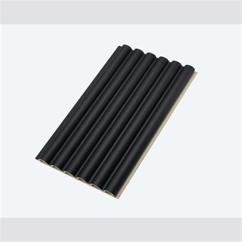 EcoClad Round Slat Matt Black Internal PVC Cladding Titan Trade Centre