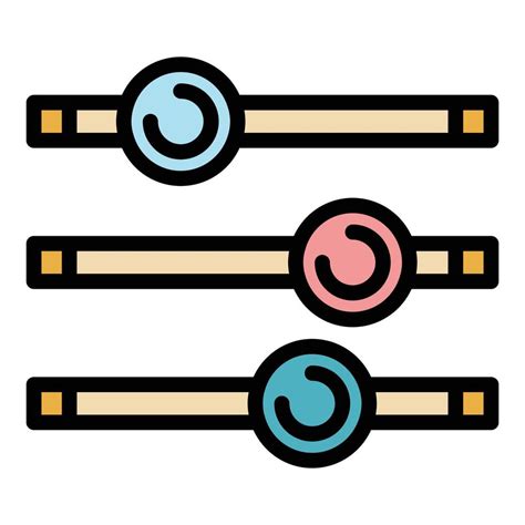 Secured Control Button Icon Color Outline Vector 15068250 Vector Art At