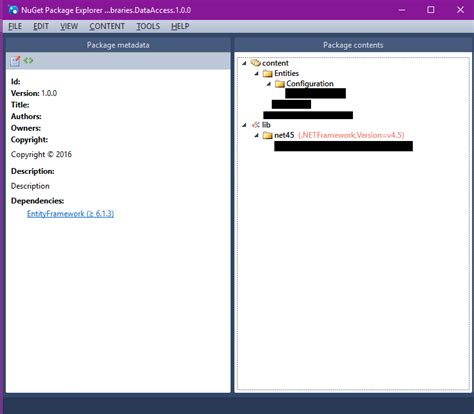 C How Do I Tell Nuget Pack That I Dont Want A Content Folder In