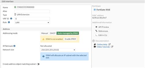 Ipam In Fortiextender Lan Extension Mode Fortiextender 7 4 0 Fortinet Document Library