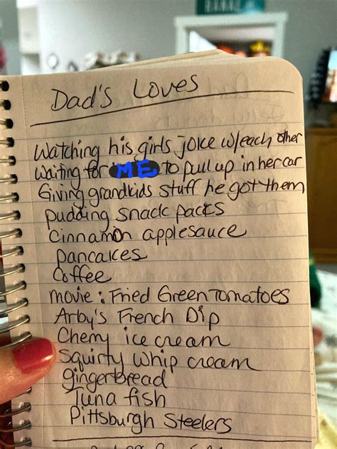 My Sister Found This List She Wrote With My Dad Just Before He Died 12