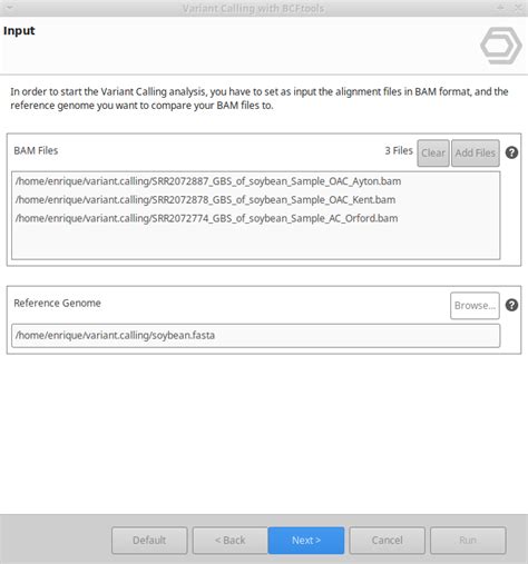 Variant Calling Using Bcftools Omicsbox User Manual