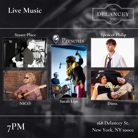 Sarah Lipe Ditto Nico Spencer Philip Stuart Place The Delancey
