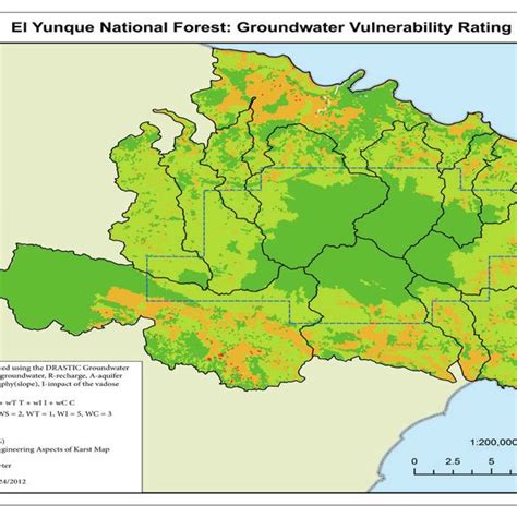 Intrinsic Groundwater Vulnerability For El Yunque National Forest Download Scientific Diagram