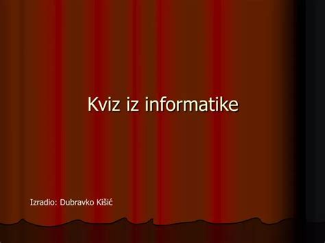 PPT Kviz Iz Informatike PowerPoint Presentation Free Download ID