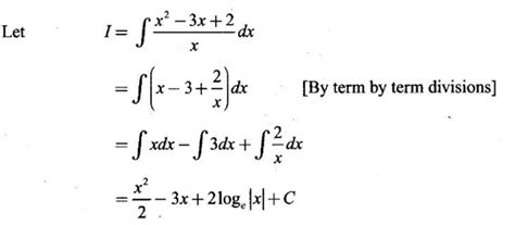 Indefinite Integral Worked Examples Exercise With Answers Integral Calculus