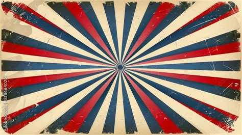 Circus Sunburst In Vintage Vibes Background And Spiral Retro Rays