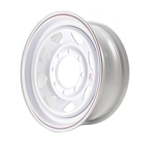 16x6 8 Lug On 6 5 White Spoke Trailer Wheel Dexstar