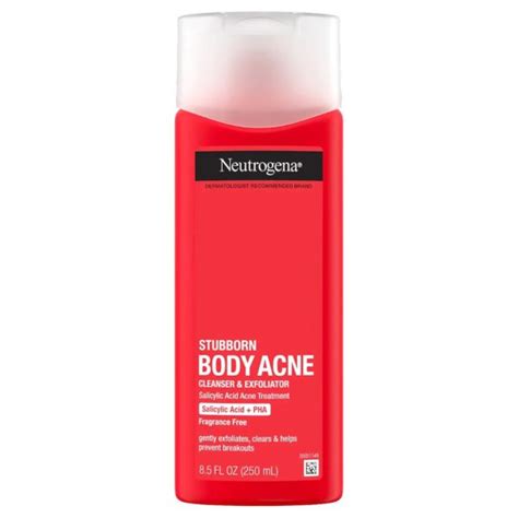 Neutrogena Stubborn Body Acne Cleanser And Exfoliator ტანის აკნეს სამკურნალო საშუალება Better