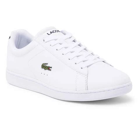 Lacoste Carnaby Evo Premium Leather Trainers White Dressinn