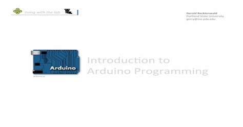 Pdf Arduino Programming Part1