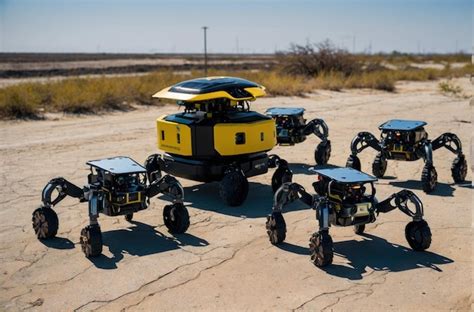 Premium Photo Autonomous Robots Exploring Rough Terrain