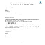 Cash Check Authorization Letter Templates Business Templates