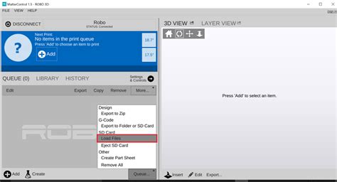Loading Files On Mattercontrol Robo Help Center
