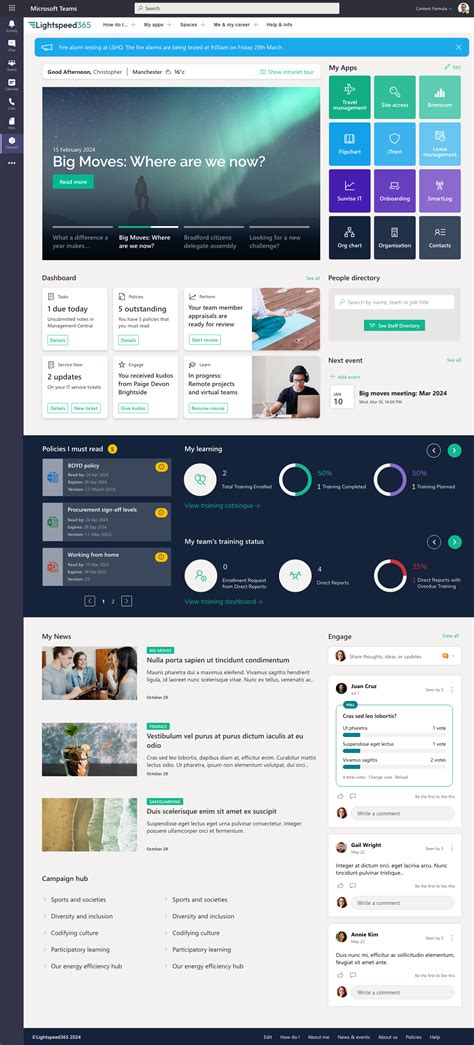 10 sharepoint site and page templates for your intranet lightspeed365