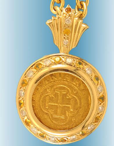 Gold Doubloon Coin Pendant – Ancient Creations
