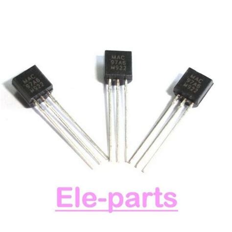 100 Pcs Mac97a6 To 92 Mac 97a6 Level Triac Transistors Chip D5 Ebay