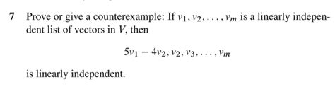 solved 7 prove or give a counterexample if v1 v2 vm