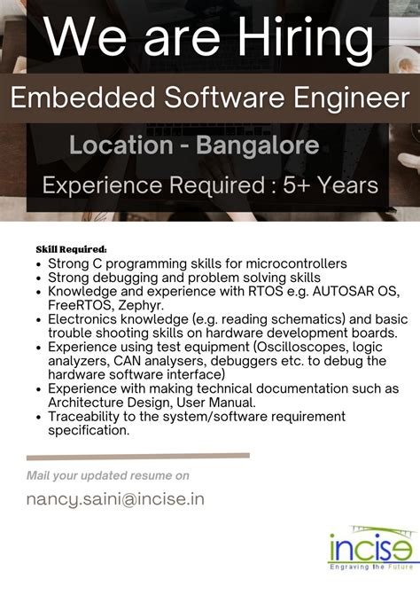 Nancy Saini On Linkedin Incise Embedded Embeddedengineer Embeddedc