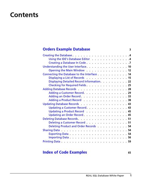 Orders Database Example Pdf Databases Sql