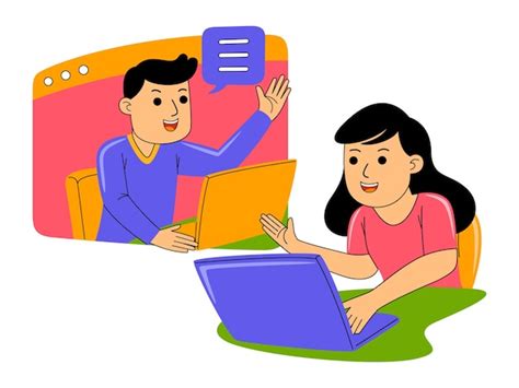 팀웍 벡터 일러스트 레이 션 프리미엄 벡터